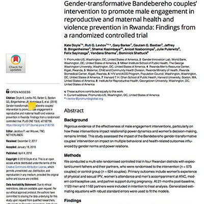 Rwanda Archives | Equimundo